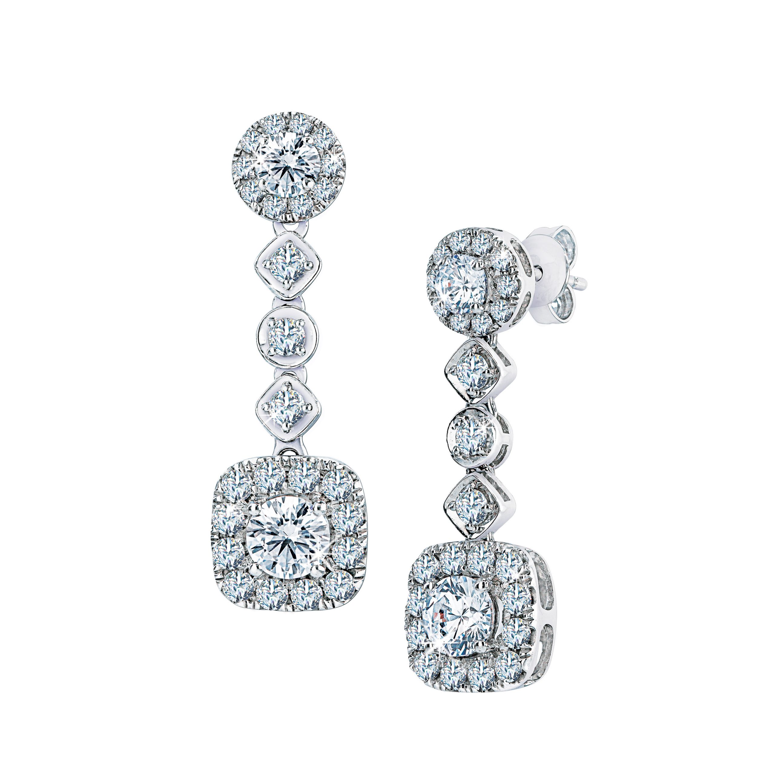 Perfect Match 18K Gold Diamond Earrings - Meyson Jewellery