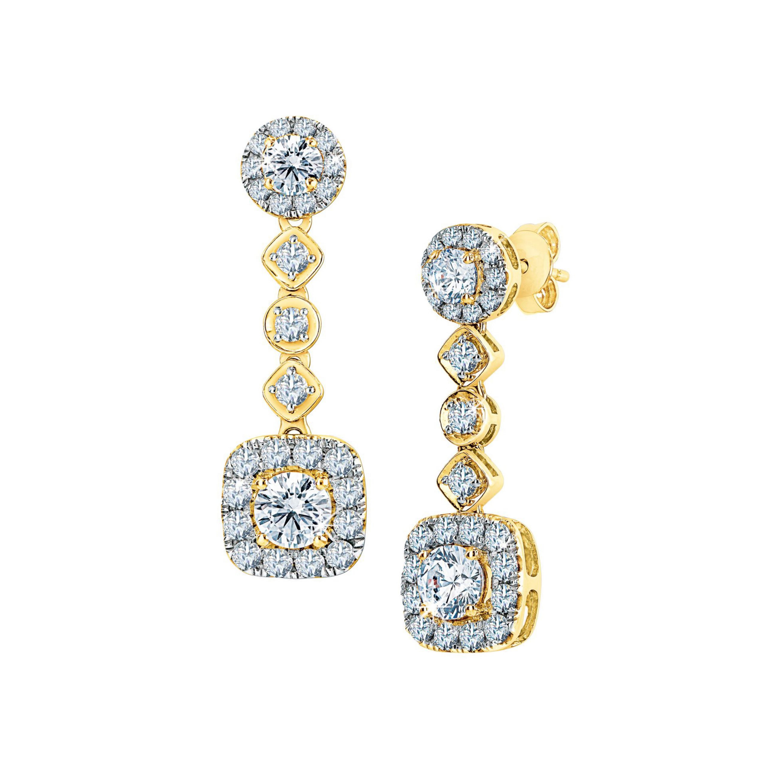 Perfect Match 18K Gold Diamond Earrings - Meyson Jewellery