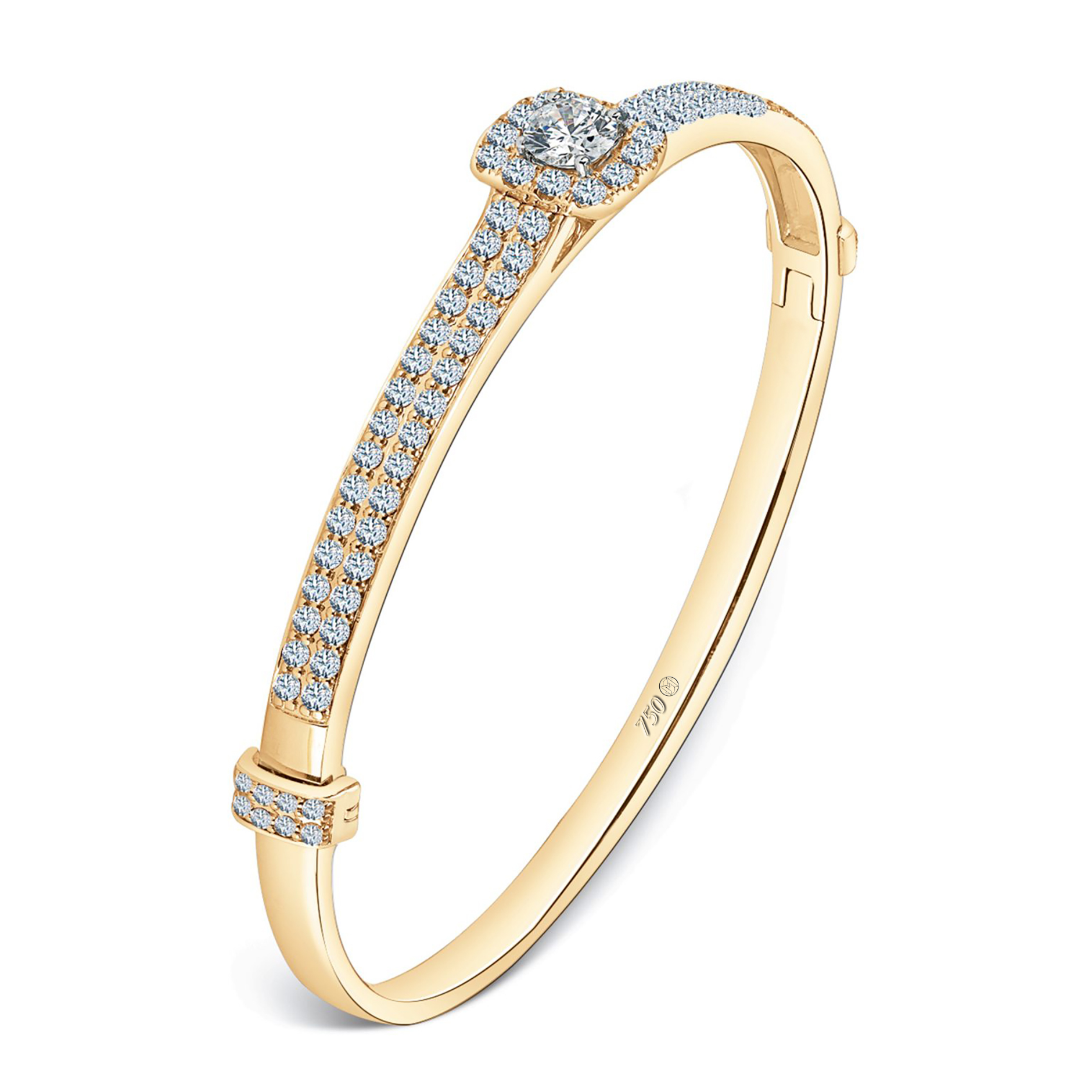 Perfect Match IIT 18K Gold Diamond Bangle - Meyson Jewellery