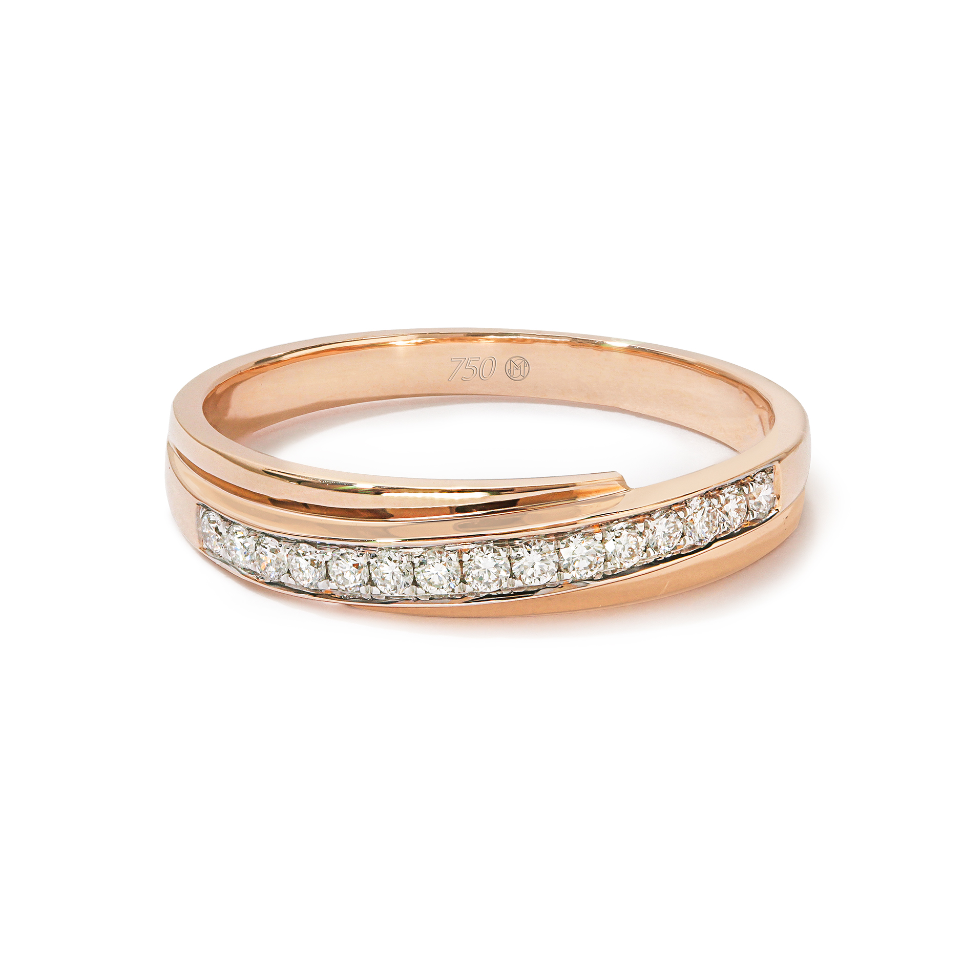 18K Gold Bonding Love Diamond Ring - Meyson Jewellery
