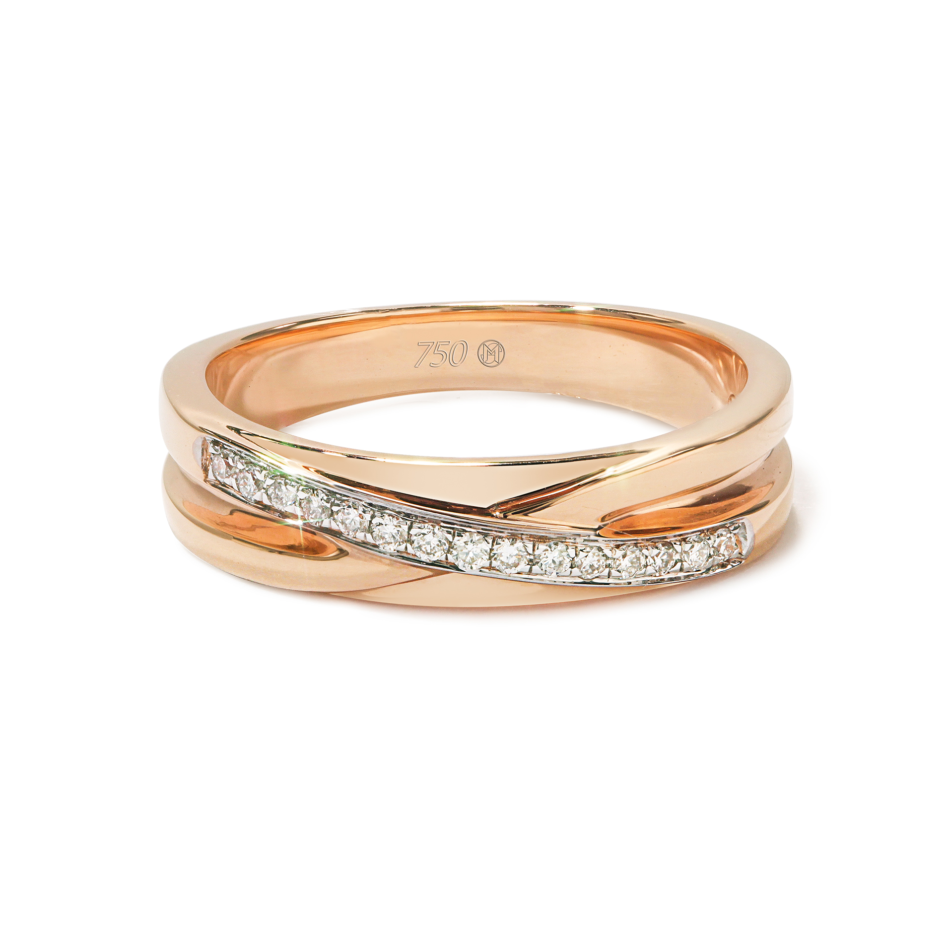 18K Gold Love Union Diamond Ring - Meyson Jewellery