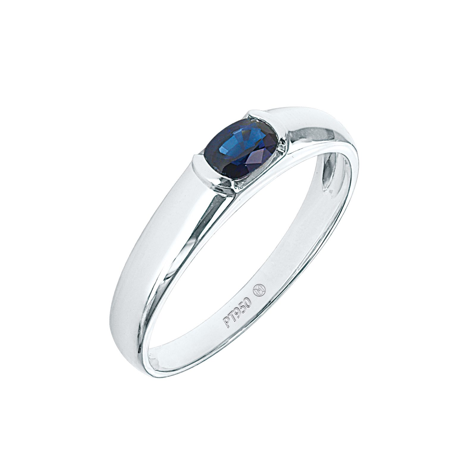Platinum Sapphire Men's Ring - Meyson Jewellery