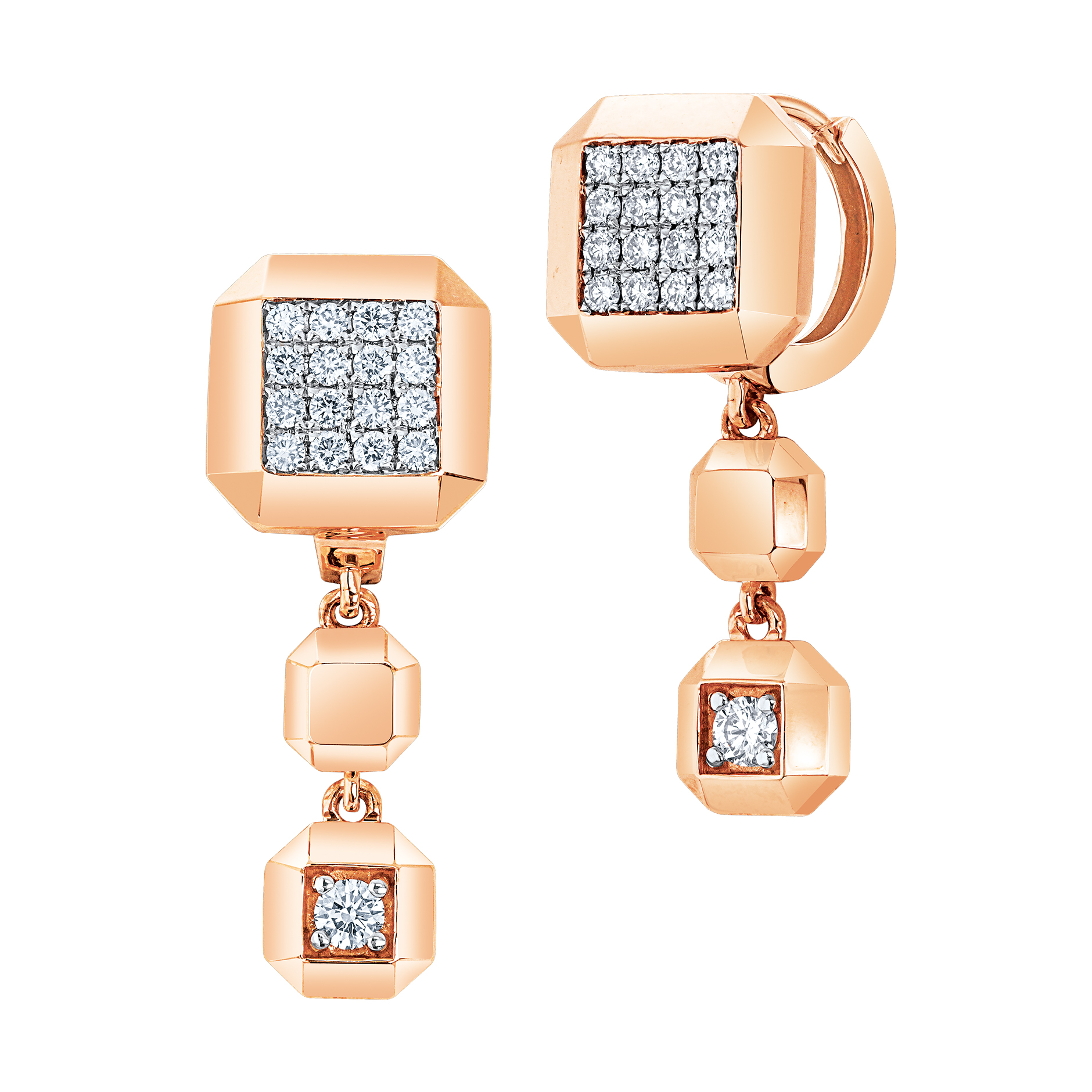 18K Gold Diamond Earrings - Meyson Jewellery