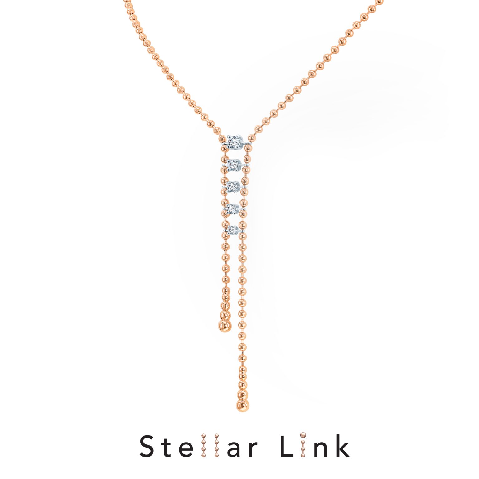 Stellar Link 18K Gold Diamond Necklace - Meyson Jewellery